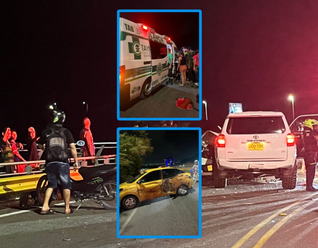 Violento choque múltiple deja varios heridos en el cerro Ziruma ...